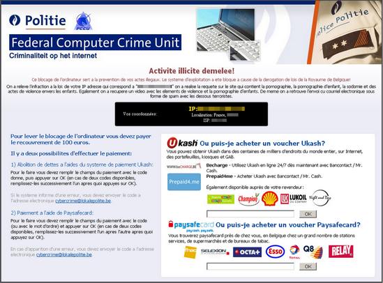 Remove Federal Computer Crime Unit Virus (Ukash Scam)