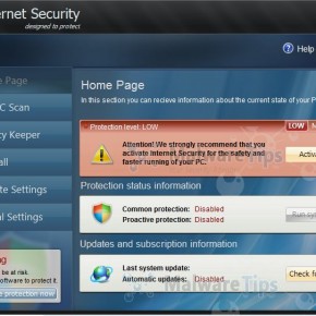 Remove Internet Security Virus (Removal Guide)