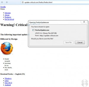 Remove "Warning! Critical Update!" Virus (Removal Guide)