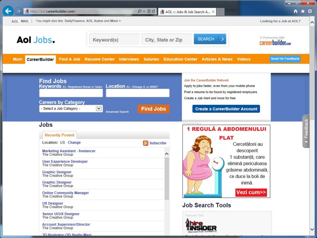 Remove Aol.careerbuilder.com Pop-up Ads (Virus Removal Guide)