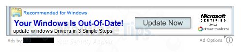 Remove "Your Windows Is Out-Of-Date!" Ads (Virus Removal Guide)