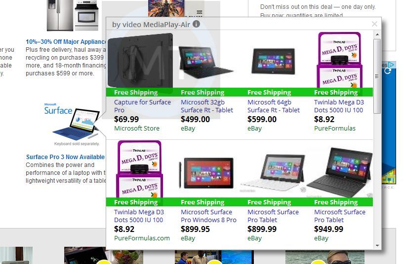 Remove "Ads By Video MediaPlay-Air" Virus (Removal Guide)