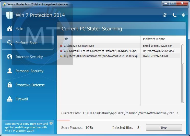 Remove "Win 7 Protection 2014" Virus (Removal Guide)