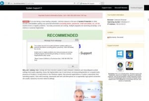Remove "System Support IT" Pop-up Virus (Removal Guide)