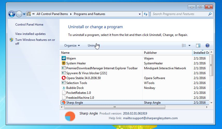 Remove "Ads By Sharp Angle" Adware (Virus Removal Guide)