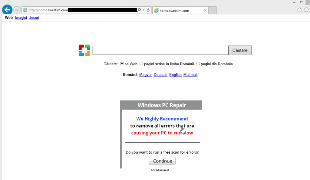 How To Remove Home.sweetim.com Redirect (Virus Removal Guide)
