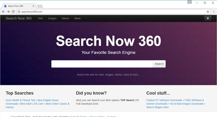 Remove Searchnow360.com And Search Now 360 Redirect (Guide)