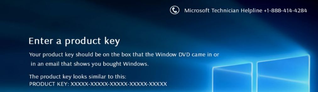 Remove "Enter A Product Key" Virus (Microsoft Helpline Scam)