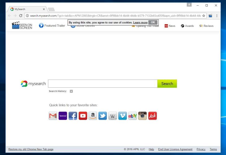 Remove Seen On Screen Browser Hijacker (Virus Removal Guide)