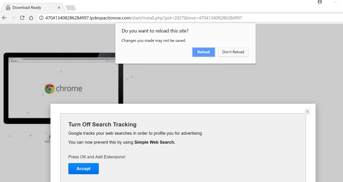 Remove Lpdespacitonow.com Pop-up Virus ("Add Extension" Scam)