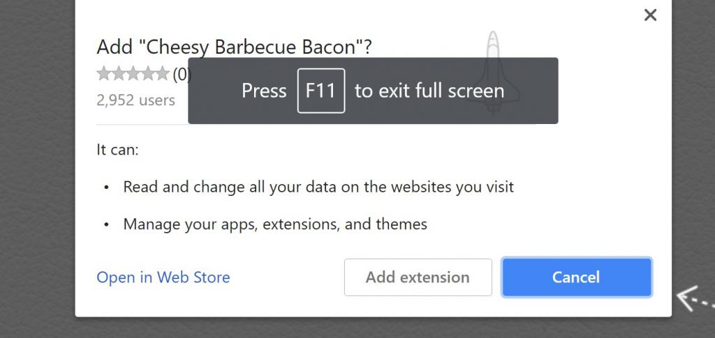 Remove Cheesy Barbecue Bacon Adware (Chrome Extension Scam)