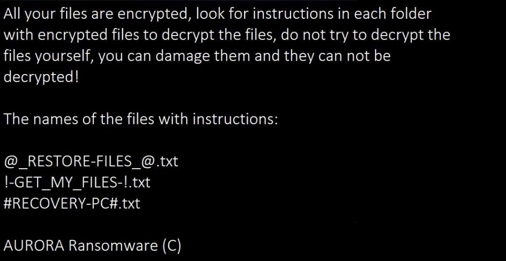 How To Remove Aurora Ransomware (Virus Removal Guide)