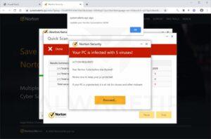 The Norton "Your PC Is Infected" Virus Warning Scam Explained