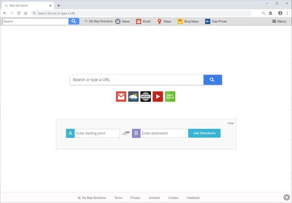 Remove My Map Directions Browser Hijacker (Virus Removal Guide)