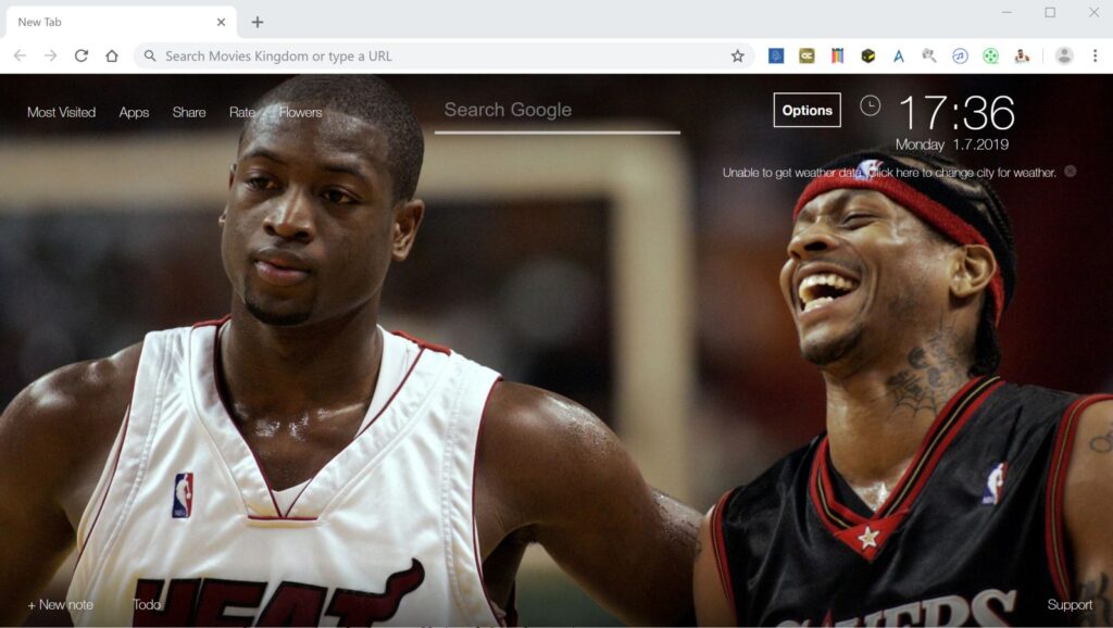 How To Remove NBA Allen Iverson Wallpaper HD New Tab Themes Redirect