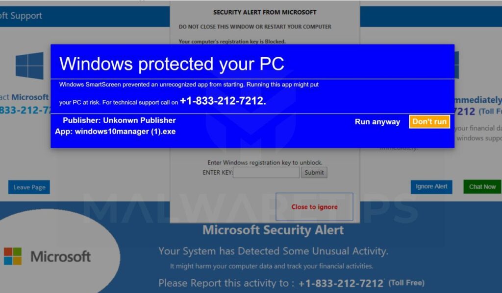 How To Remove "VIRAL ALARM OF MICROSOFT" Tech Support Scam
