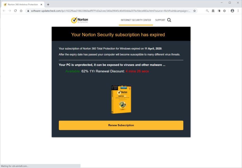 Remove Software-updatecheck.com Pop-up Scam (Virus Removal Guide)