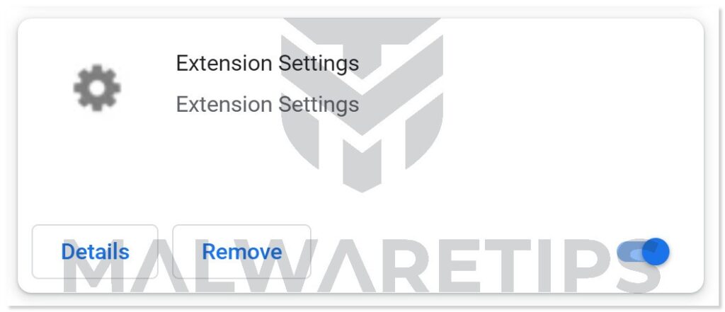 Remove "Extension Settings" Adware (Virus Removal Guide)