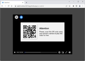 "Scan This QR Code Using Your Phone’s Camera To Play This Video" Scam