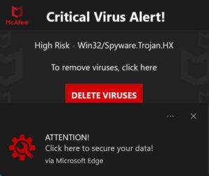 How To Remove "McAfee Critical Virus Alert" Pop-up Scam