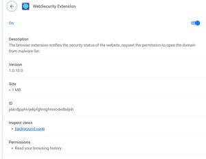 Remove "WebSecurity Extension" Adware (Virus Removal Guide)