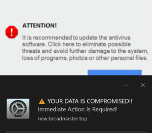 Remove "Your Data Is Compromised!" Pop-ups [Virus Removal]
