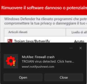 Remove "McAfee Firewall Crash" Pop-up Ads [Virus Removal]
