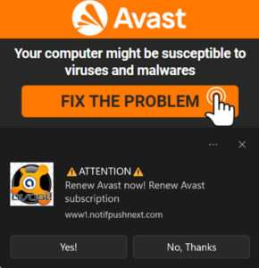 Remove "Your Computer Might Be Susceptible To Viruses" Pop-ups