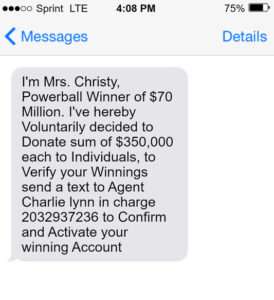 Cristy Davis Powerball Donation Lottery Scam - Explained