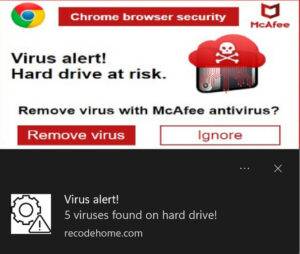 Remove "5 Viruses Found On Hard Drive" Pop-ups [Guide]