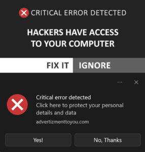 Remove "Critical Error Detected" Pop-ups [Virus Removal]