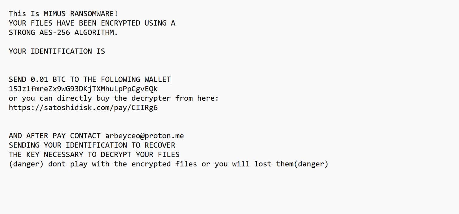 How To Remove MIMUS Ransomware [Virus Removal Guide]