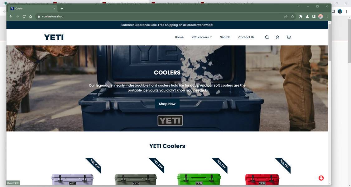 Coolerstore.Shop Scam Alert: A Fake YETI Website