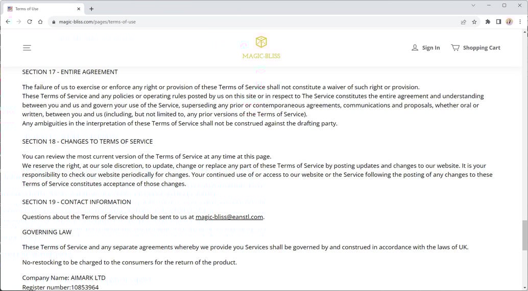 Magic-Bliss.com Scam Alert: Don't Fall For This Fake Store