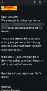 Watch For Fake DHL Emails And Texts Pretending Package Issues