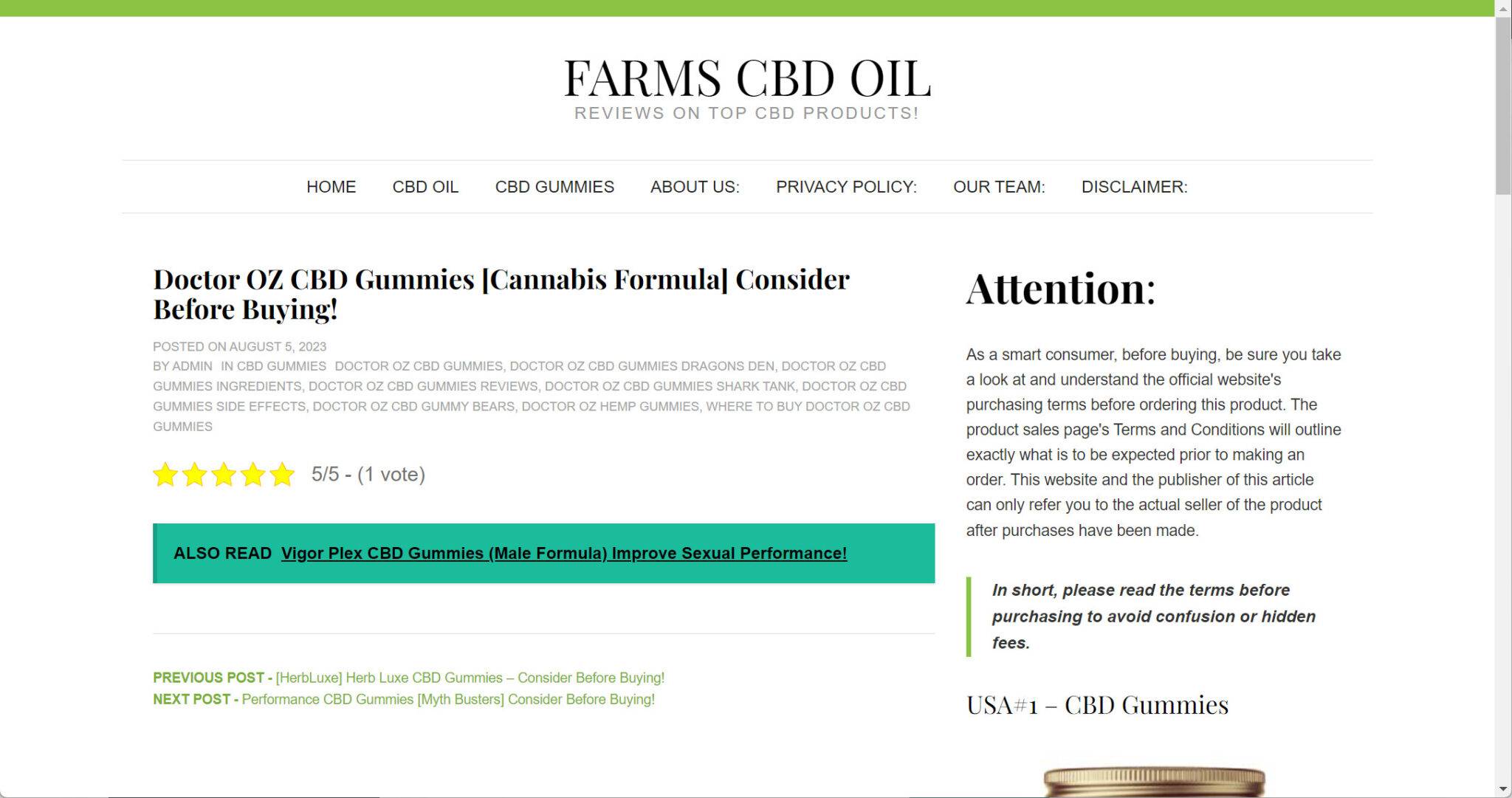 Scam Alert: Don't Fall For The Dr. Oz CBD Gummies Scam