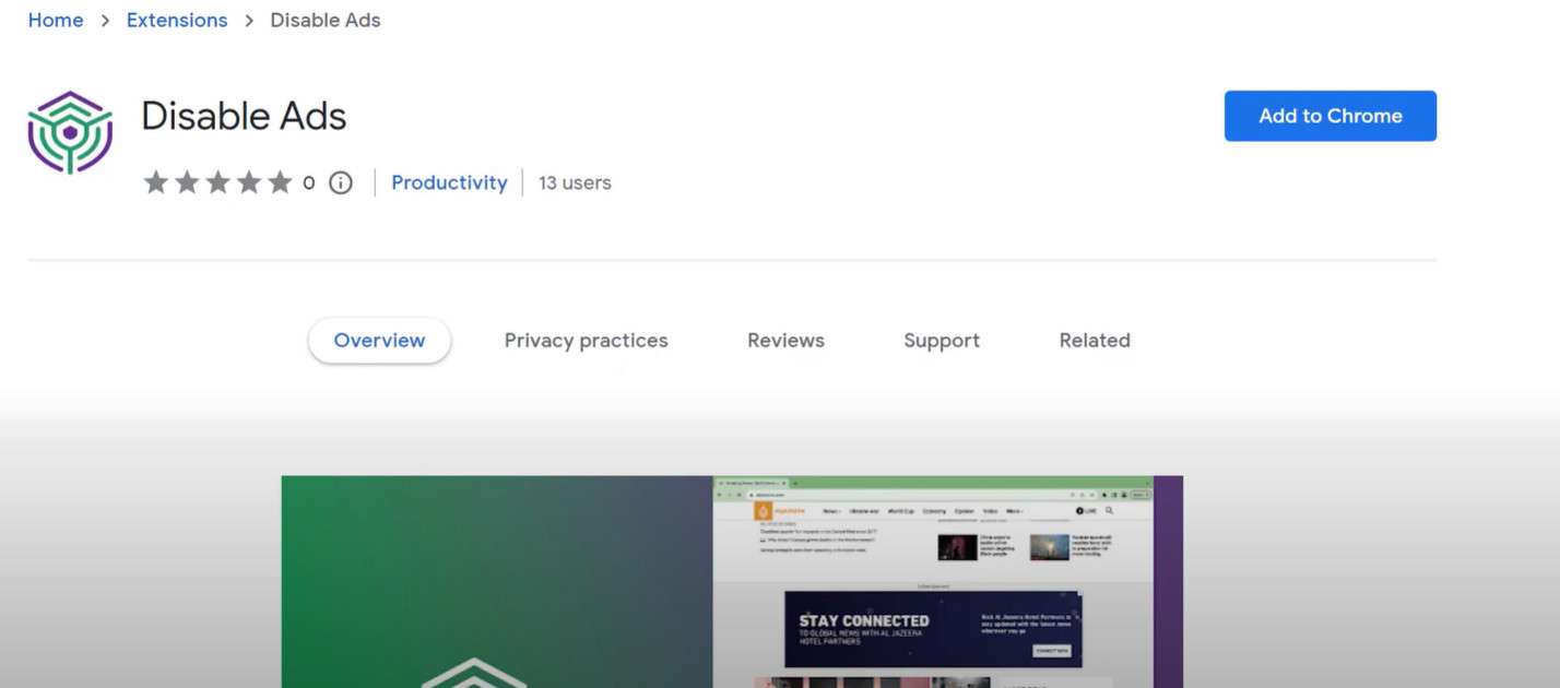 Remove "Disable Ads" Extension [Virus Removal Guide]