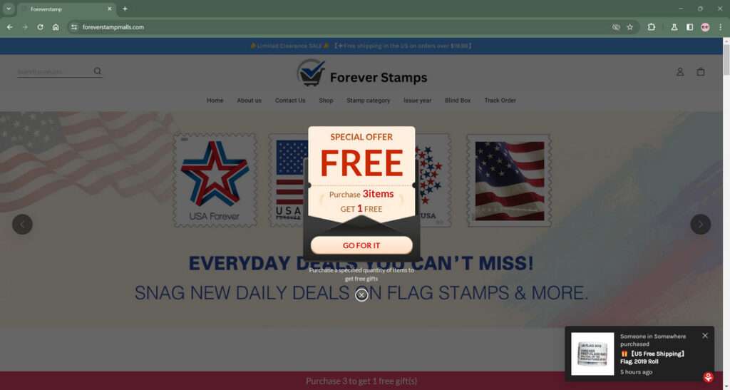 Foreverstampmalls.com Scam Store - Why You Should Never Shop Here