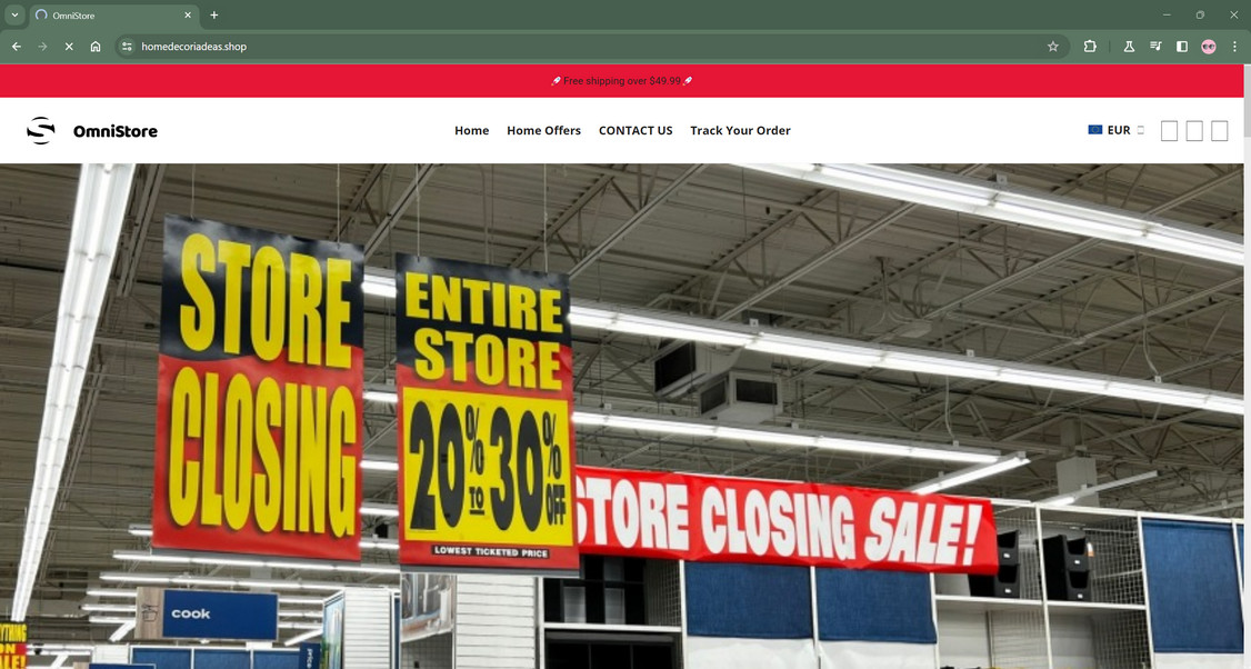 Homedecoriadeas.shop Scam Store - Ripoff Risk, Stay Away