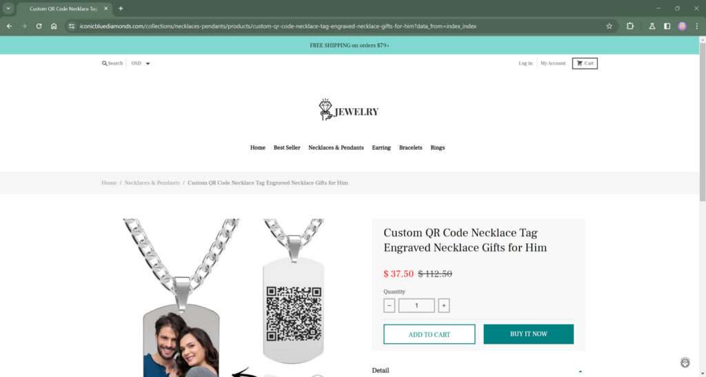 IconicBlueDiamonds.com Store Scam Warning - Read This