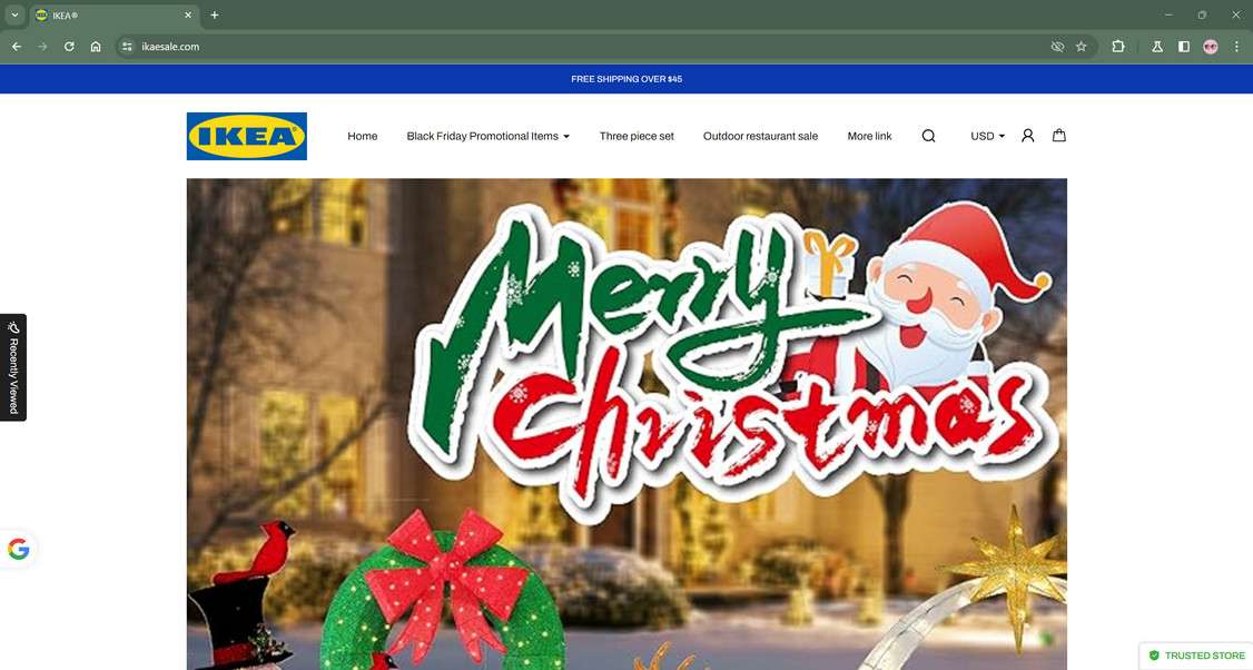 Ikaesale.com Scam Store: A Fake IKEA Website
