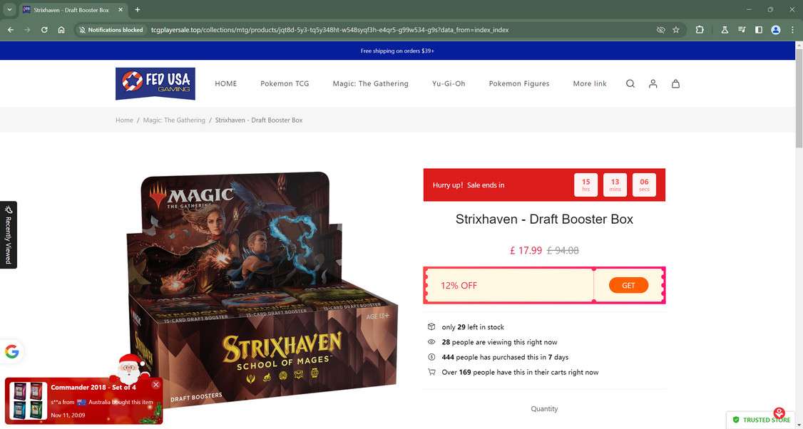 Beware The FAKE TCGplayer Store Closing Sale Scam | MalwareTips Blog