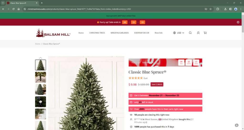 Christmastreesusales.com Scam Store: What You Need To Know