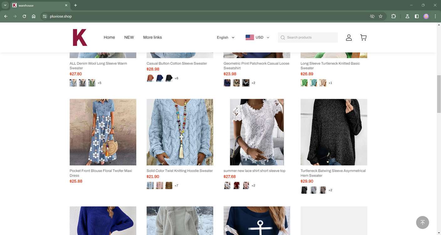 Pluviose.shop Is A Scam Store - Steer Clear Of It