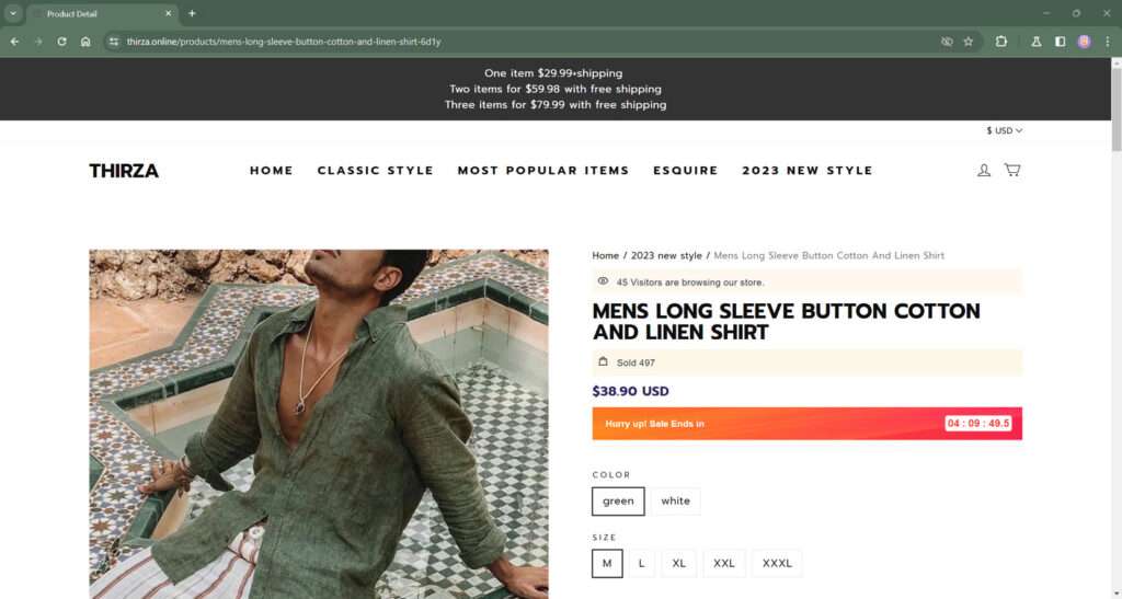 Thirza.onlineicrtwd Scam Risk - How Fake Stores Like This Fool Shoppers