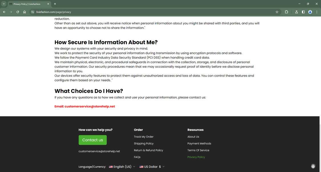 Think Twice Before Buying From Liviefashion.com - Scam Risks