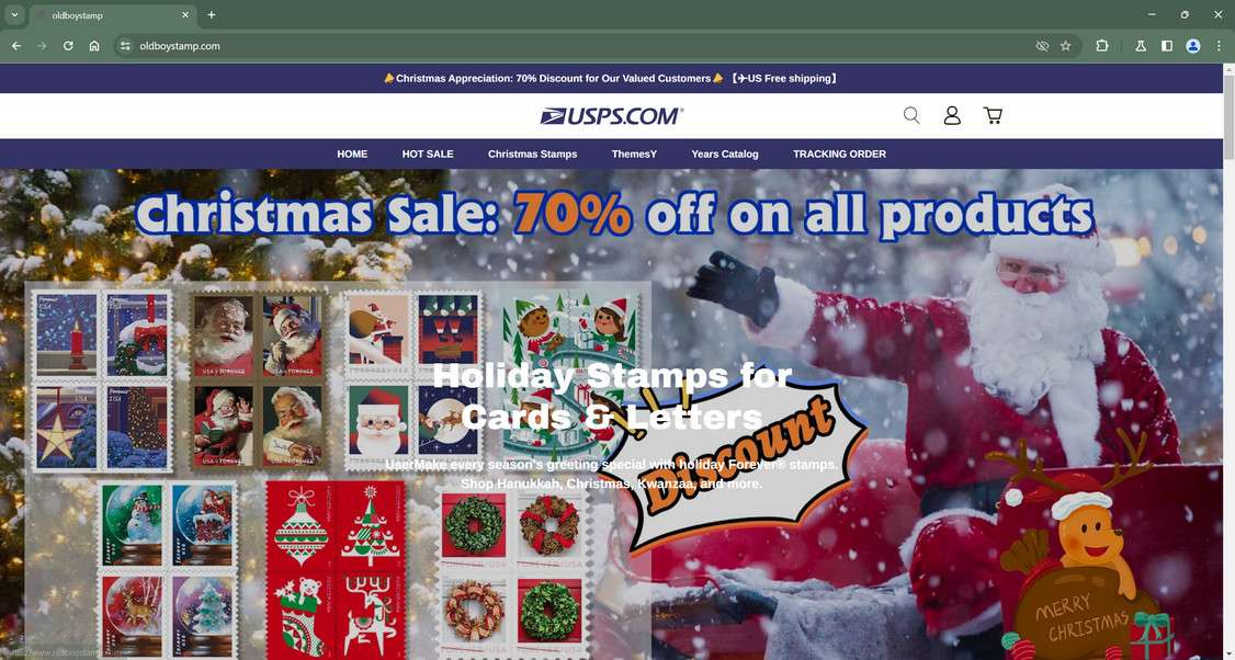 Oldboystamp.com Scam Store: A Fake USPS Website