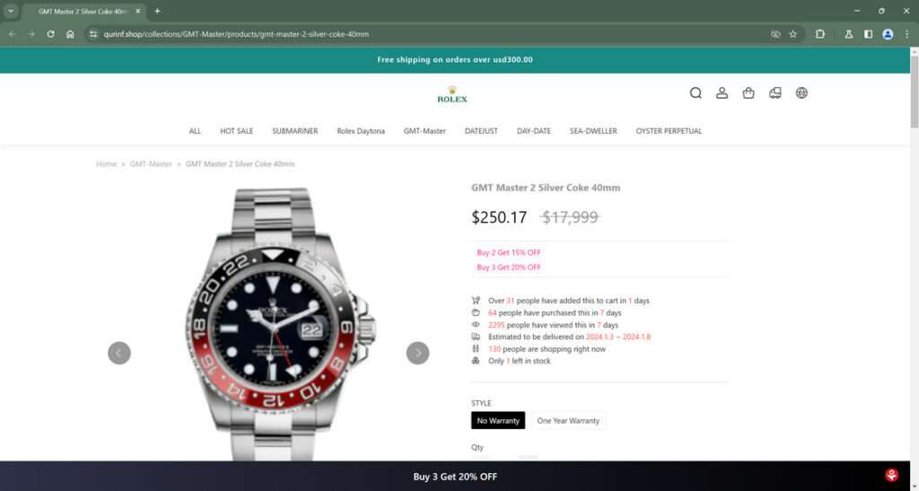 Don’t Get Scammed By Fake 90% Off Rolex Clearance Sales