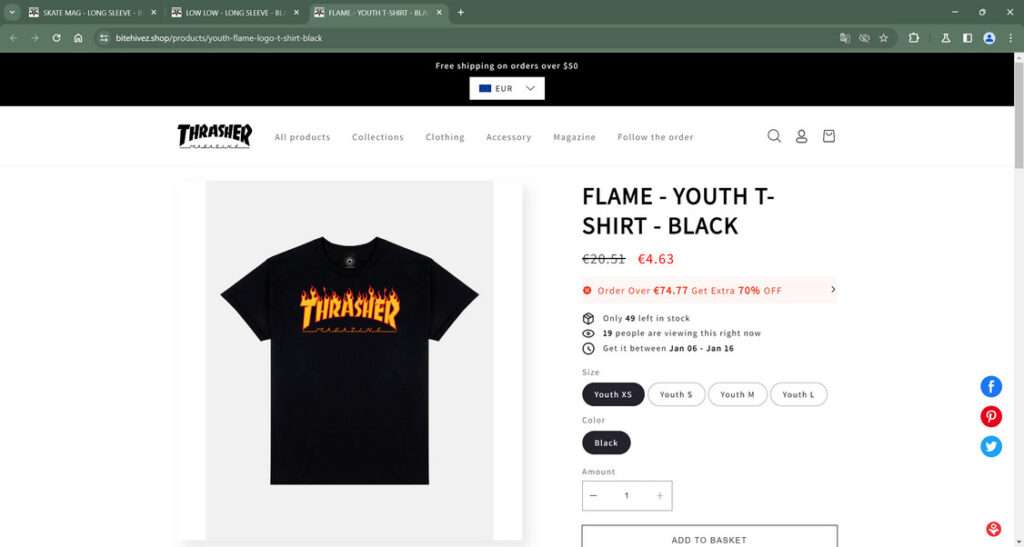 Beware Of The Fake Thrasher Clearance Sale 90% Off Scams