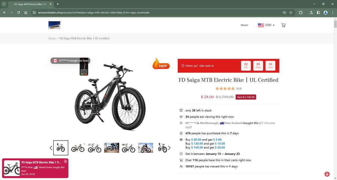 Amazondealers.shop Scam Store: A Fake Amazon Website